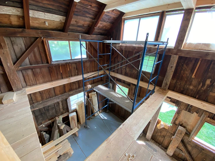 Historic Barn Made New Senior Housing Renovation Supports Local Timber ...